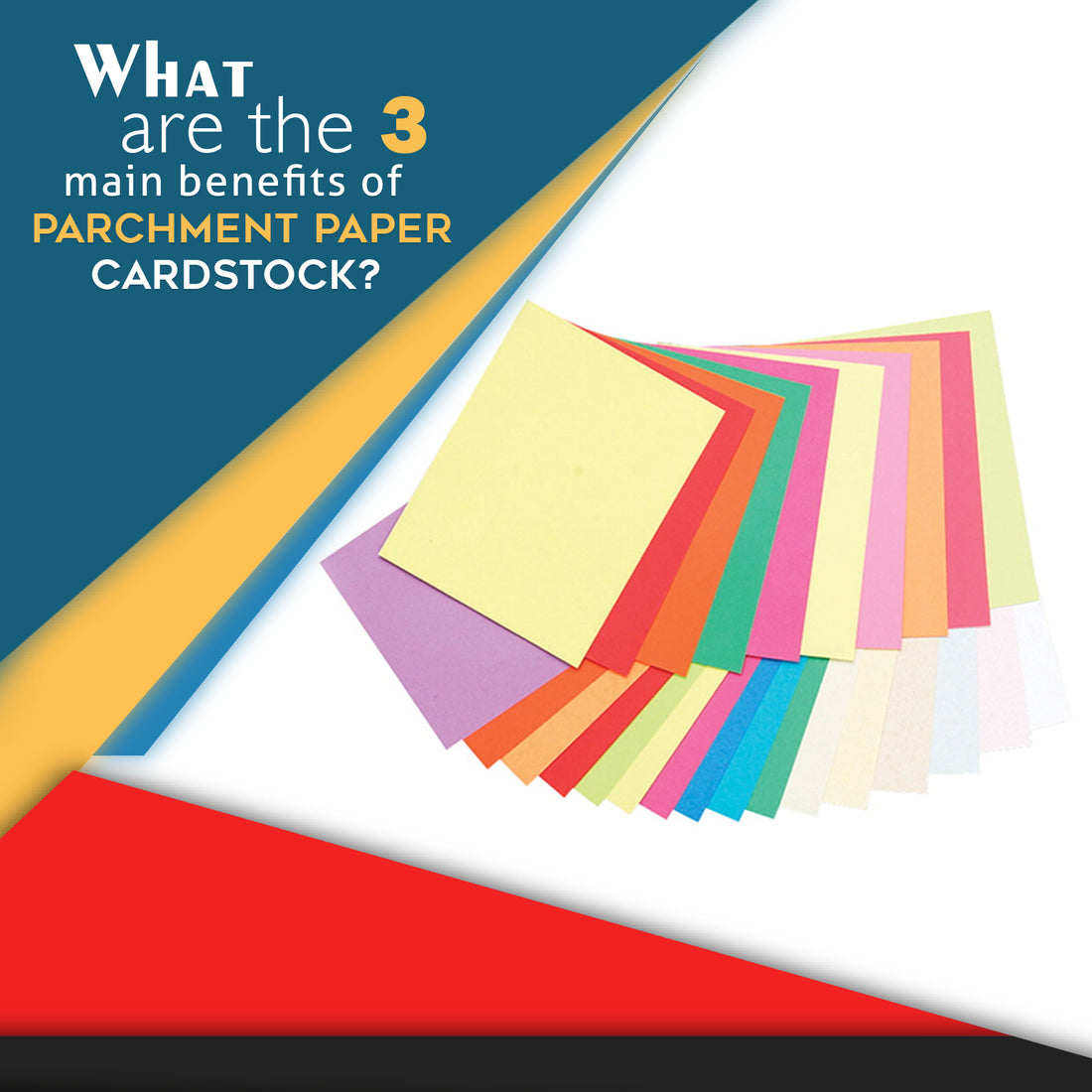 What are the 3 main benefits of parchment paper cardstock?